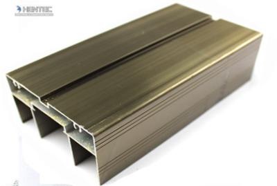 China 2.0 MM Thick Champagne Anodized Aluminum Door Extrusions For Silding Door / Casement Door for sale