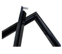 China 30 × 25 mm Black PVDF Aluminum Solar Panel Frame for sale