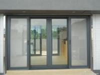 China 6063 / 6061 / 6060 Aluminum Door Extrusions with Powder Painted Surface for sale