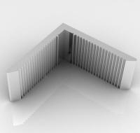 China Bending / Cutting Aluminum Extrusion Corner 6061 - T6 For Industry for sale