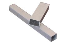 China Powder Coating Aluminum Extrusion Rectangular Tube for Guide Rail for sale