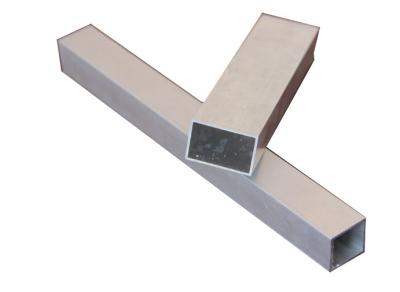 China Powder Coating Aluminum Extrusion Rectangular Tube for Guide Rail for sale