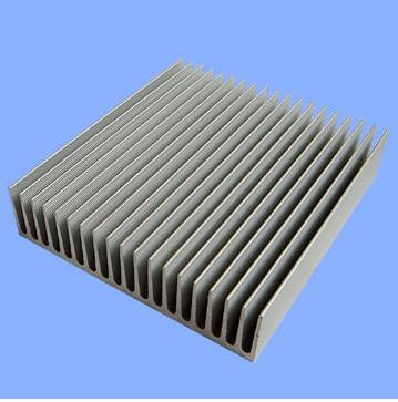 China Silver Mill Finished Aluminum Heatsink Extrusion Profiles for sale