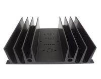 China Anodized 6063 / 6061 Aluminum Heatsink Extrusion Profiles With silvery , black Color for sale