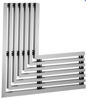 China Custom Powder Coating Construction Aluminum Profile Aluminium Window Frames for sale