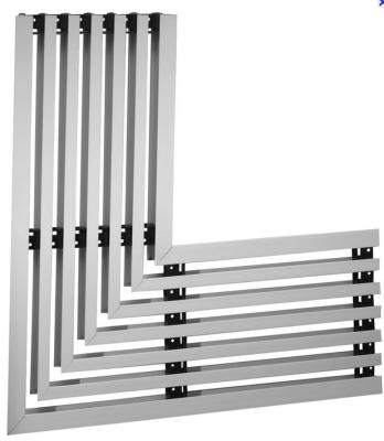 China Custom Powder Coating Construction Aluminum Profile Aluminium Window Frames for sale