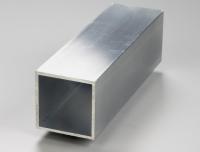 China Silver Aluminium Profile Extrusion Rectangular Tube Thin Wall Extruded Aluminum Shapes for sale