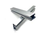 China Solar Panel Mounting Aluminum Rail Industrial Profile Anodized for sale