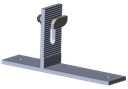 China T-Feet Solar Roof Mounting Systems AS / NZS1170 Drilling Steel Polished for sale
