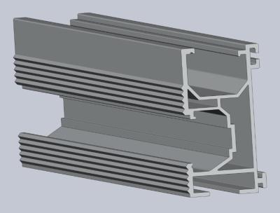 China Silver Anodized Solar Roof Rail Drilling With Aluminum Alloy 6005 for sale