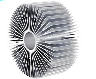 China Silvery / Anodized Industrial Aluminum Profile , Precision Custom CPU Aluminum Heat Sink for sale
