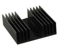 China Black Anodized Aluminum Heat sink Extrusion Profiles , Aluminum Radiator for sale