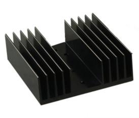 China Black Anodized Aluminum Heat sink Extrusion Profiles , Aluminum Radiator for sale