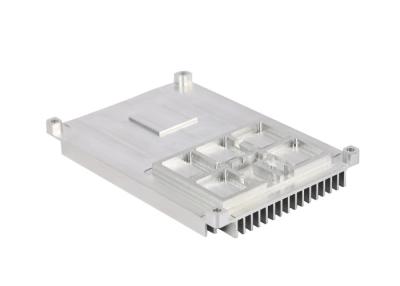 China Natural Anodized Aluminium Electronic Heat Sink Profiles With Milling / Drilling / Tapping for sale