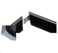 China Black Anodized Aluminum Solar Panel Frame With With Cutting / Punching for sale