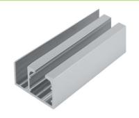 China Aluminum Window Extrusion Profiles , Sliding Glass Door Channel Door Bottom Twin Track for sale