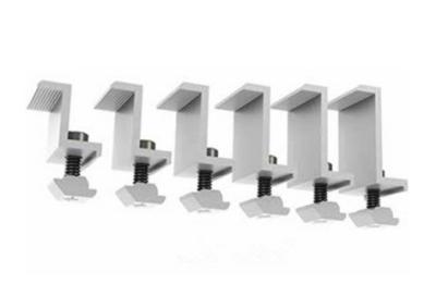 China End Clamp Of Solar Roof Mounting Systems With Cutting / Drilling / Punching for sale