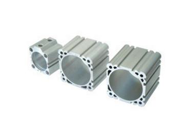 China Silvery Anodized Industrial Aluminum Profile / Cylinder Shell with ISO9001: 2008 Certified for sale