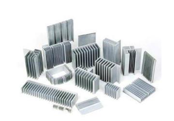 China Silvery / Anodized Industrial Aluminum Extrusion Profiles , Aluminum Heat Sink for sale