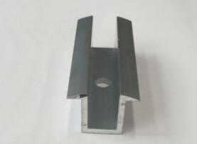 China Mill finished Anodized PV MID Clamp For Roof Mounting Systems , Customized Dimensions for sale