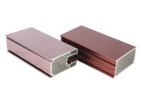 China Wooden Grain Transfer Aluminium Window Extrusion Profile 6063-T5 for sale
