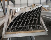 China Powder Painted / Anodized Industrial Fan Blade Profile / Industrial Cooling Blade for sale