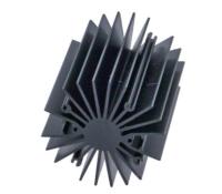 China Black Anodizing Aluminum Heatsink Profiles / Heat Sink Profiles For Led Light for sale