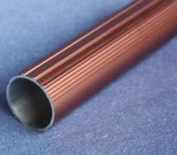 China Round T6061 Anodized Aluminum Tube , Powder Spray Coated Brushed Aluminum Tubing for sale
