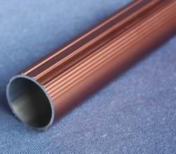 China Round T6061 Anodized Aluminum Tube , Powder Spray Coated Brushed Aluminum Tubing for sale