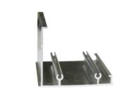 China Smoothness Construction Aluminum Profile Customized Powder Spray Coated for sale