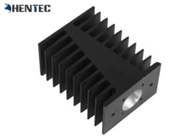 China Black Color Anodized Industrial Aluminium Profiles Customized Aluminum Heat Sink for sale