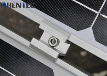 China PV Mid Clamp Solar Panel Roof Mounting Systems 6063- T5 / 6060- T5 / 6082- T6 for sale