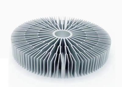 China Electrophoretic / Silvery Anodized Aluminum High Power Heat Sink Extrusion Profiles for sale