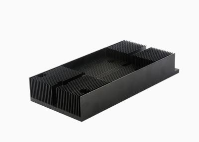 China Black Anodized 6060 Large Size Aluminium Heatsink Extrusion Profiles T66 for sale