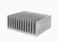 China 6063 Silvery Anodized Aluminum High Power Heat Sink Extrusion Profiles With CNC Machining for sale