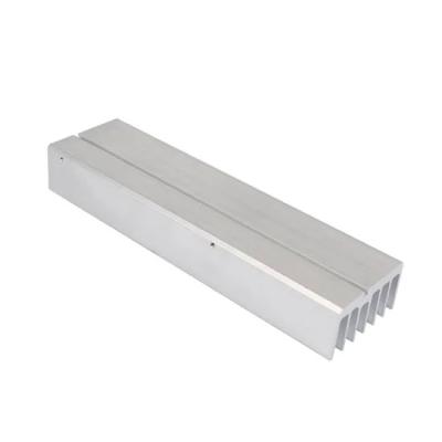 China 6063 6061 Alloy Customized CNC Machining Silvery Anodized Aluminum End Clamp for Solar Mounting for sale
