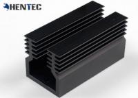 China Auto Parts LED Aluminum Heatsink Extrusion Profiles In Black Color 6005 Alloy for sale