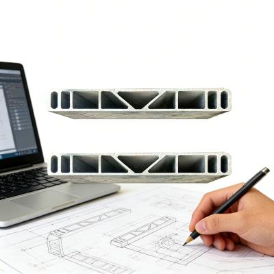 China 6063 6061 Alloy Customized CNC Machining Aluminum Profile for Battery Enclosure for sale