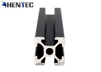 China T - Slot Industrial Aluminium Profile Extrusion Black Anodized Suface Treatment for sale
