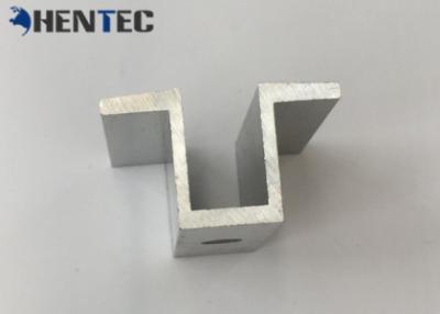 China 6063 / 6061 / 6082 Solar Roof Mounting Systems Aluminum Extrusion Shapes Middle Clamp for sale