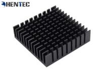 China 6063 Black Anodized Aluminum Heat Sink Extrusion Profiles With CNC Machining for sale