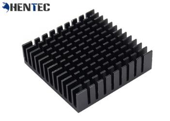 China 6063 Black Anodized Aluminum Heat Sink Extrusion Profiles With CNC Machining for sale