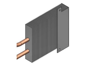 China Copper Tube Welding Aluminum Fin Radiator Aluminum Servers Heat Sink for sale