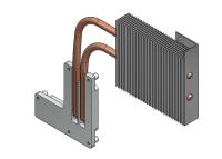 China Copper Tube Welding Aluminum Fin Radiator Aluminum Servers Heat Sink for sale