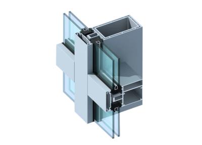 China 6063 6061 Aluminum Curtain Wall Profile Mill Finish for sale