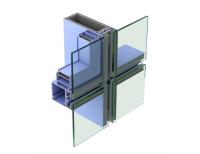 China 6063 6061 Aluminum Curtain Wall Profile Mill Finish for sale