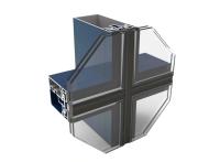 China 6063 6061 Aluminum Curtain Wall Profile Mill Finish for sale