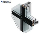 China Powder Painted Aluminum Curtain Wall Profile , Aluminum Extrusion Profile for sale