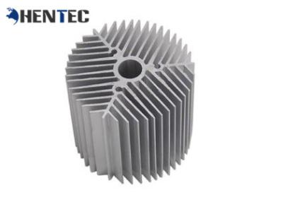 China Silvery Anodized Aluminum Heatsink Extrusion Profiles For Led , Custom Design for sale