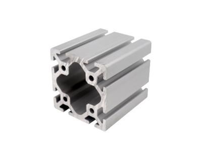 China Silvery Anodized Industrial Aluminium Profile V Slot Extruded Aluminum Shapes for sale